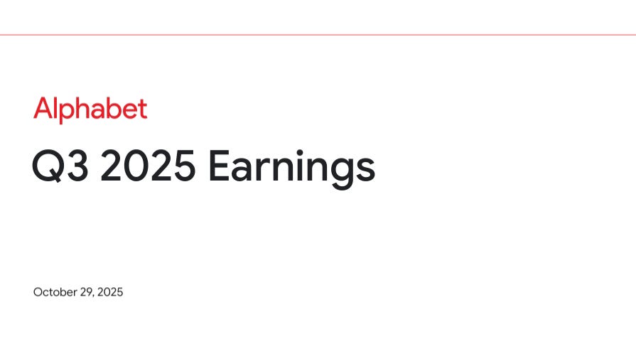 #GOOGL | Alphabet 2025年第三季財報亮點