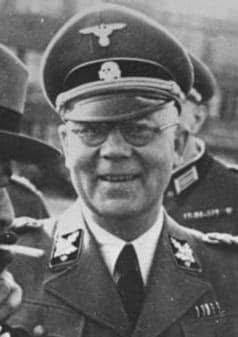Portrait du nazi Karl Albrecht Oberg, responsable avec René Bousquet de ...
