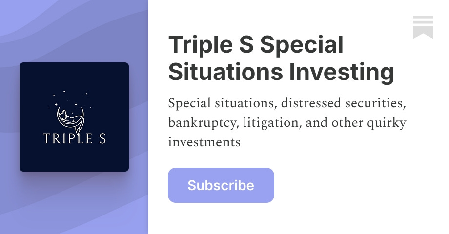 Triple S Special Situations Investing | Substack