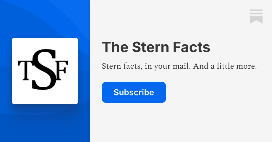 The Stern Facts | Grant Stern | Substack