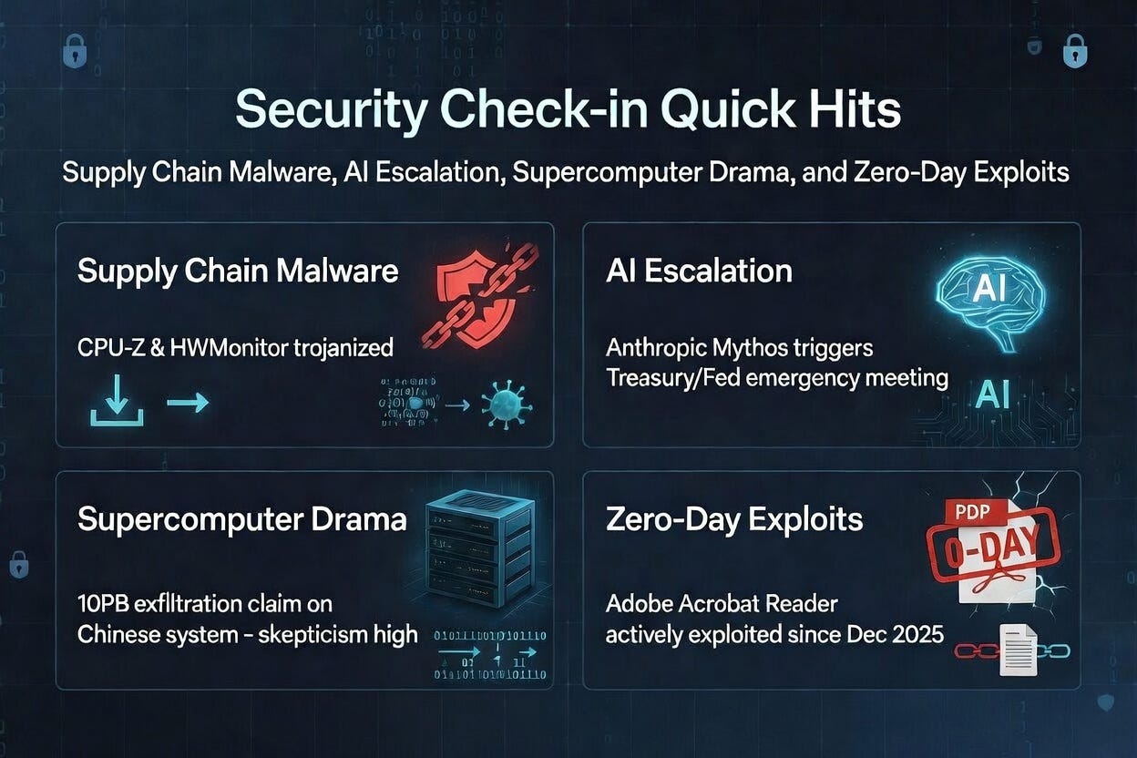 Security Check-in Quick Hits: Supply Chain Malware, AI Escalation ...