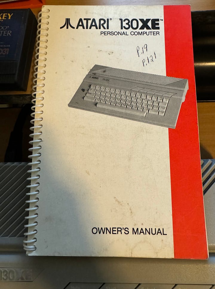 atari 130xe manual