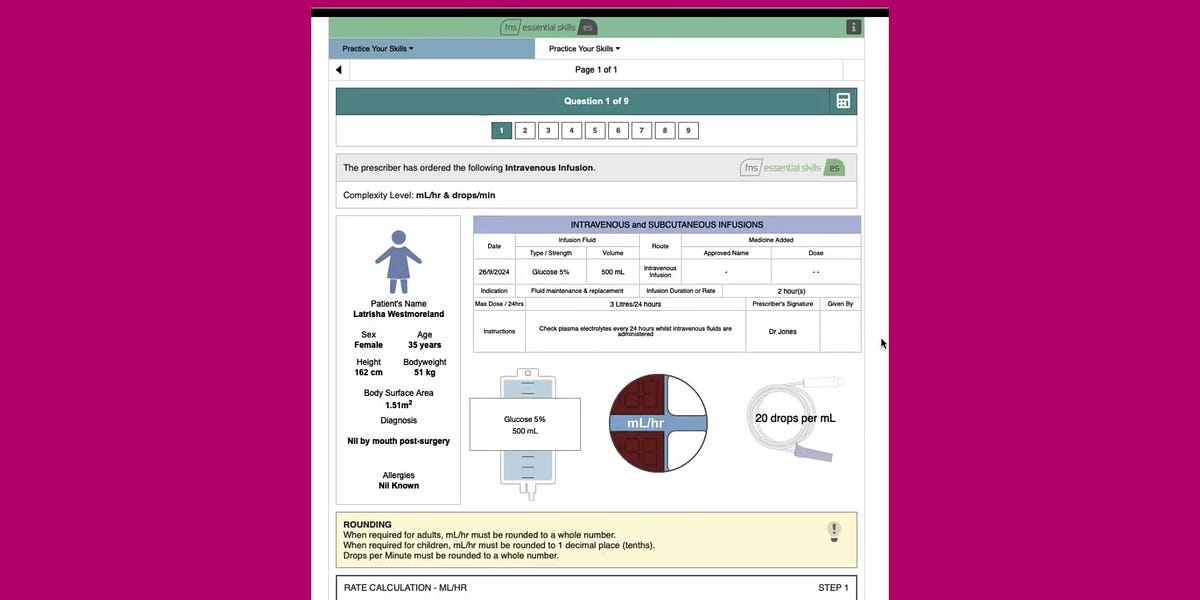How to solve Safe Medicate Questions - IV/ Infusion and Drip calculations