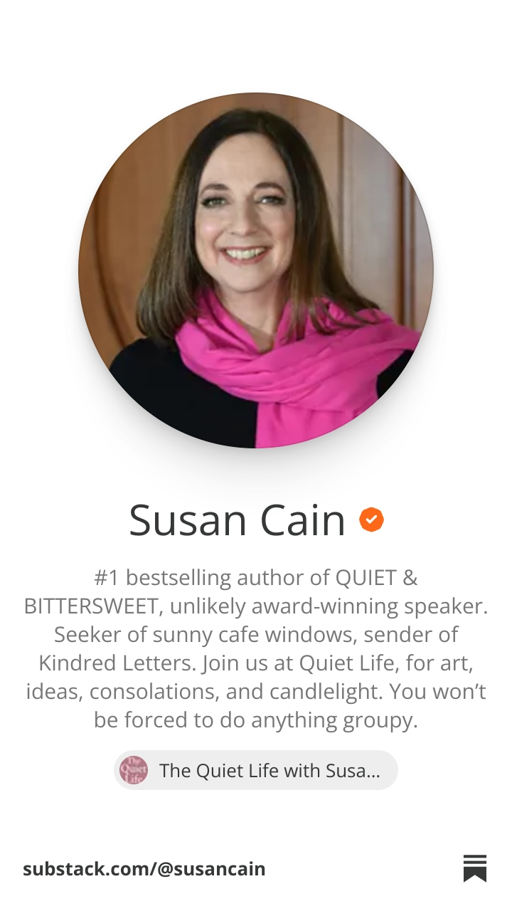 Susan Cain | Substack