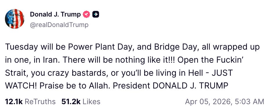 Trump’s Easter Morning Meltdown: Profanity, War Threats, and a Message ...