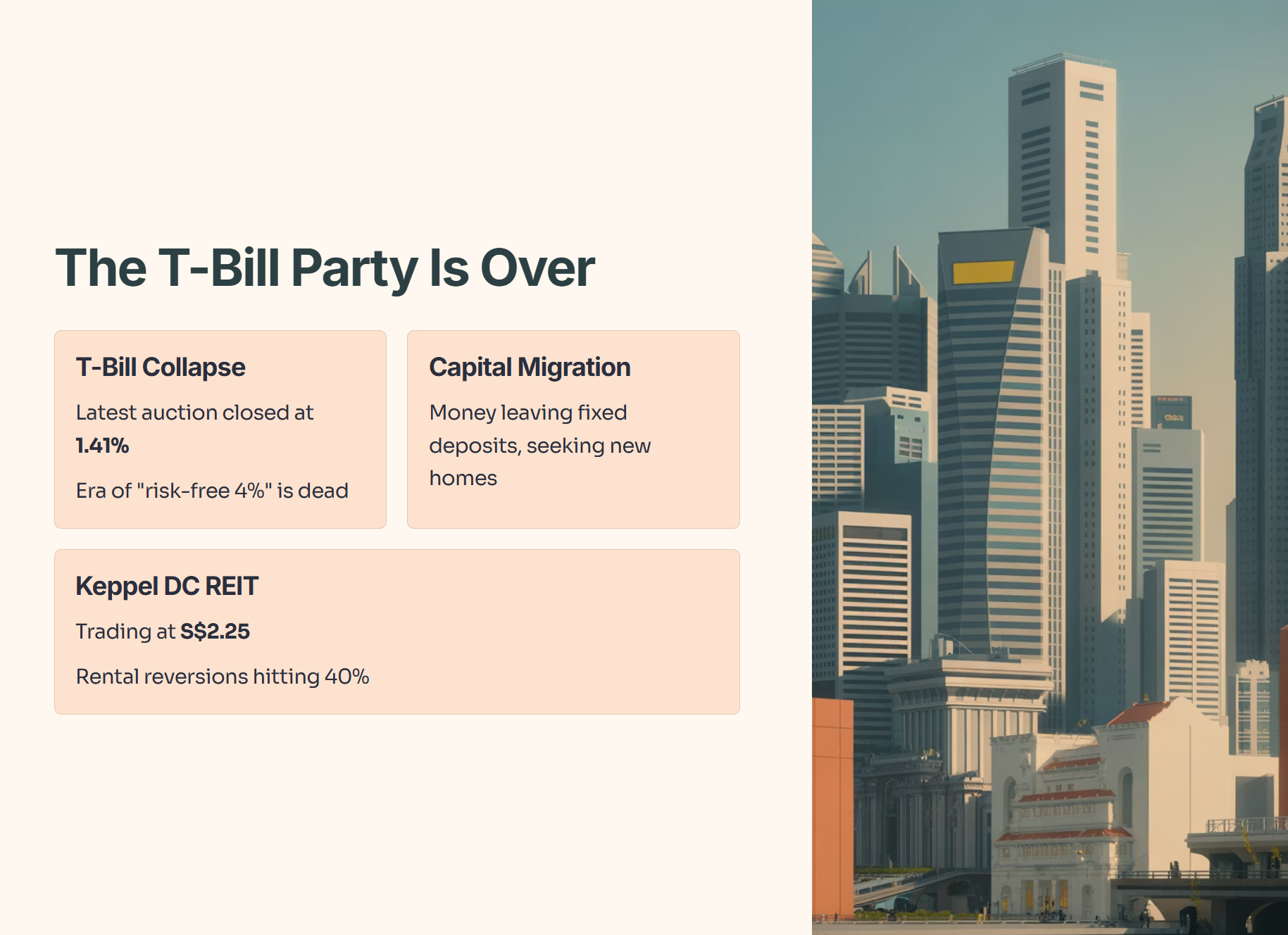 Keppel DC REIT: +40% Rental Reversion vs. -21% Downside Risk
