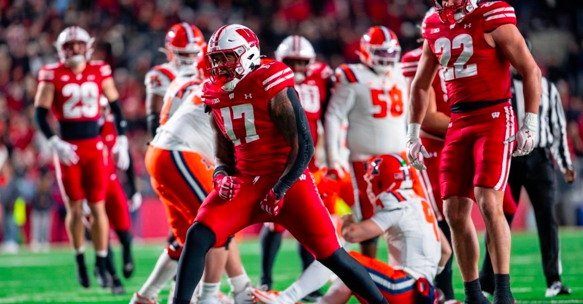 Wisconsin Badgers outside linebacker Darryl Peterson entering 2026 NFL ...