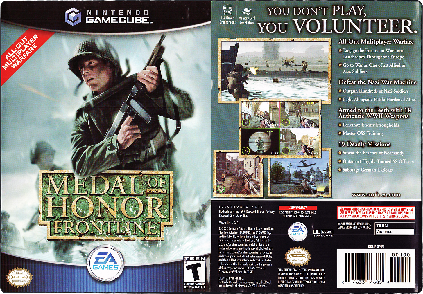 medal of honor frontline missions