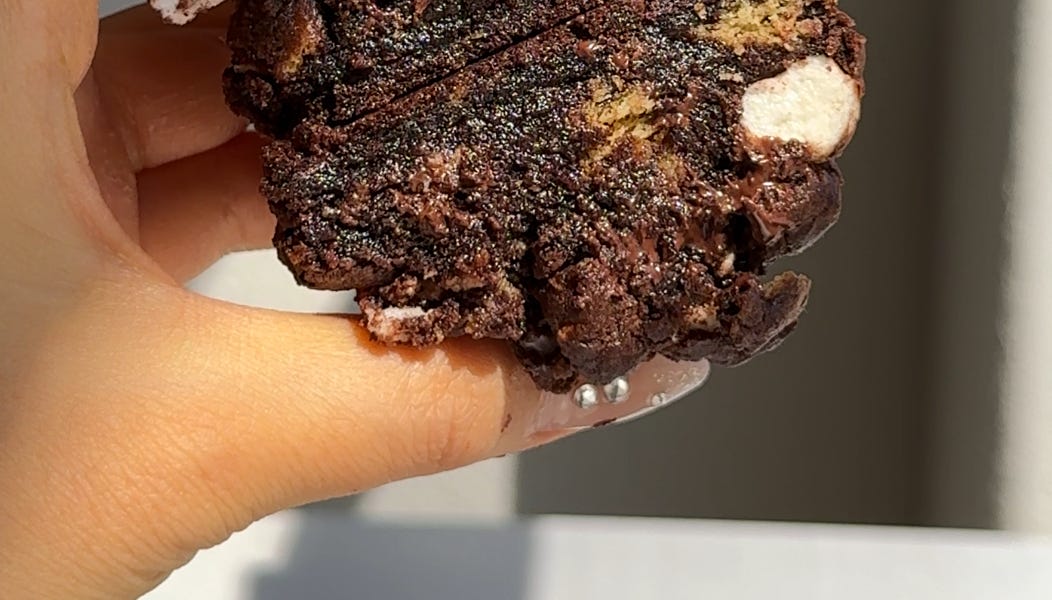 double chocolate smores cookie - by michelle kim - daldal