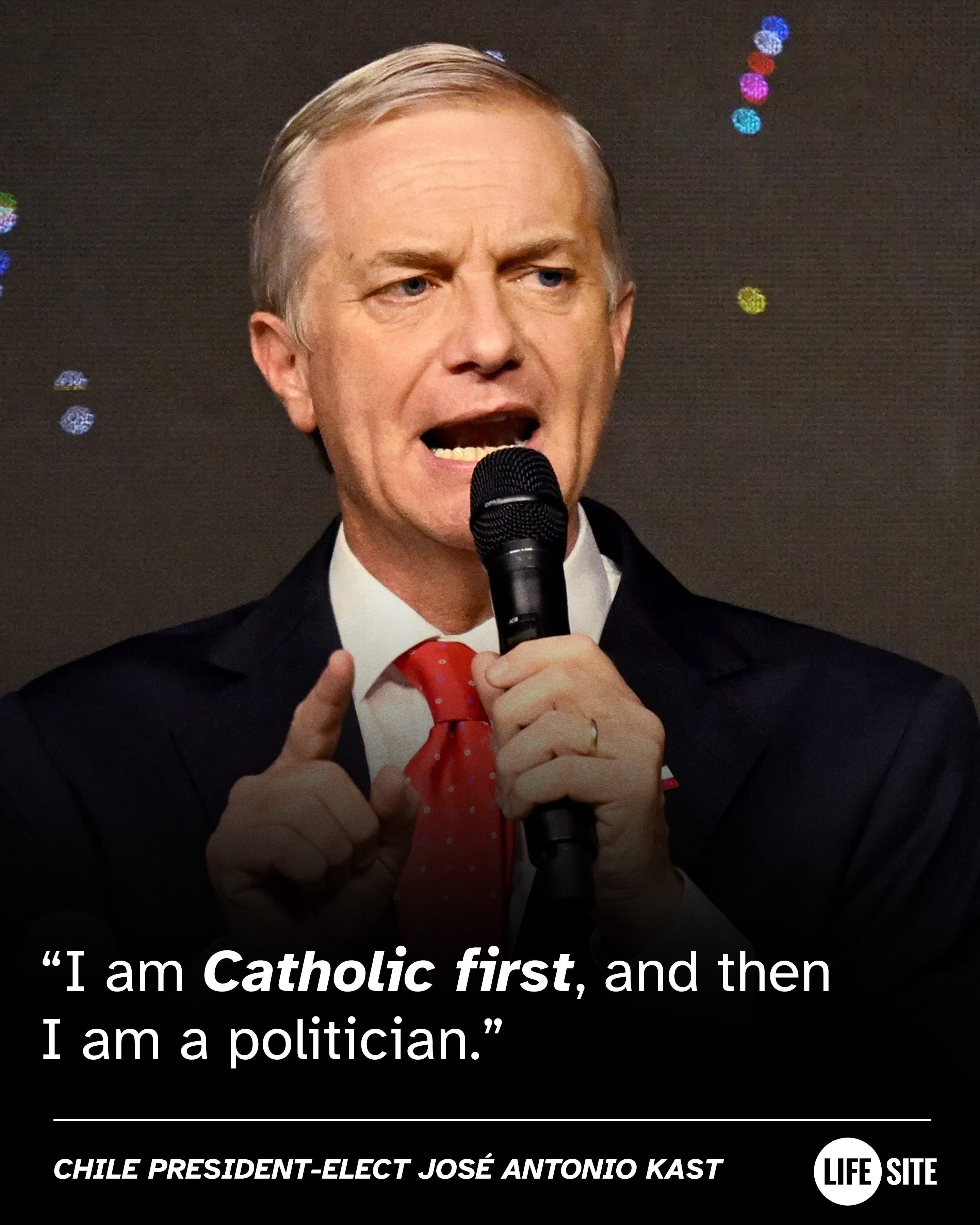 LifeSiteNews (@lifesite): "José Antonio Kast, Chile’s new president: “I ...