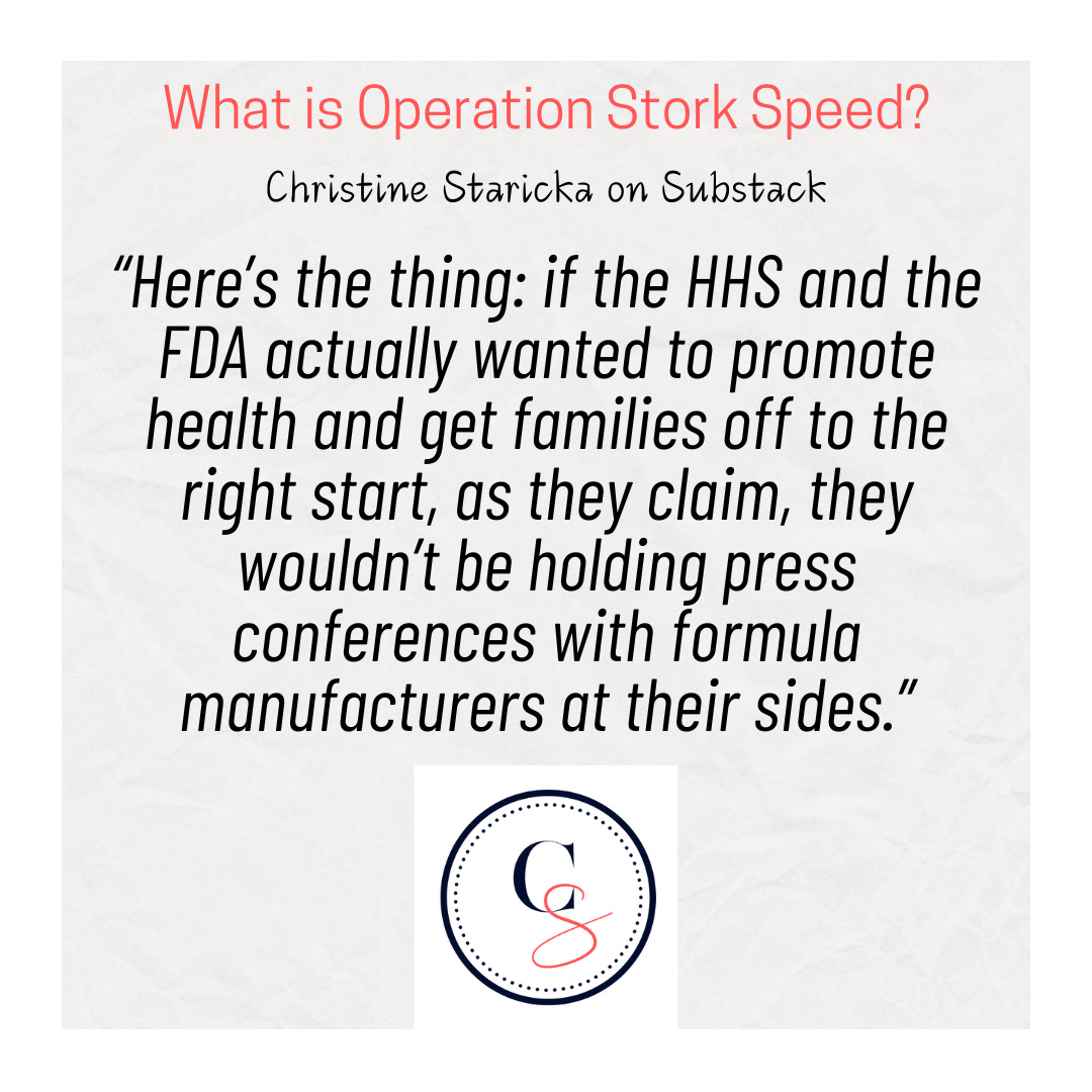 What Is Operation Stork Speed? - by Christine Staricka