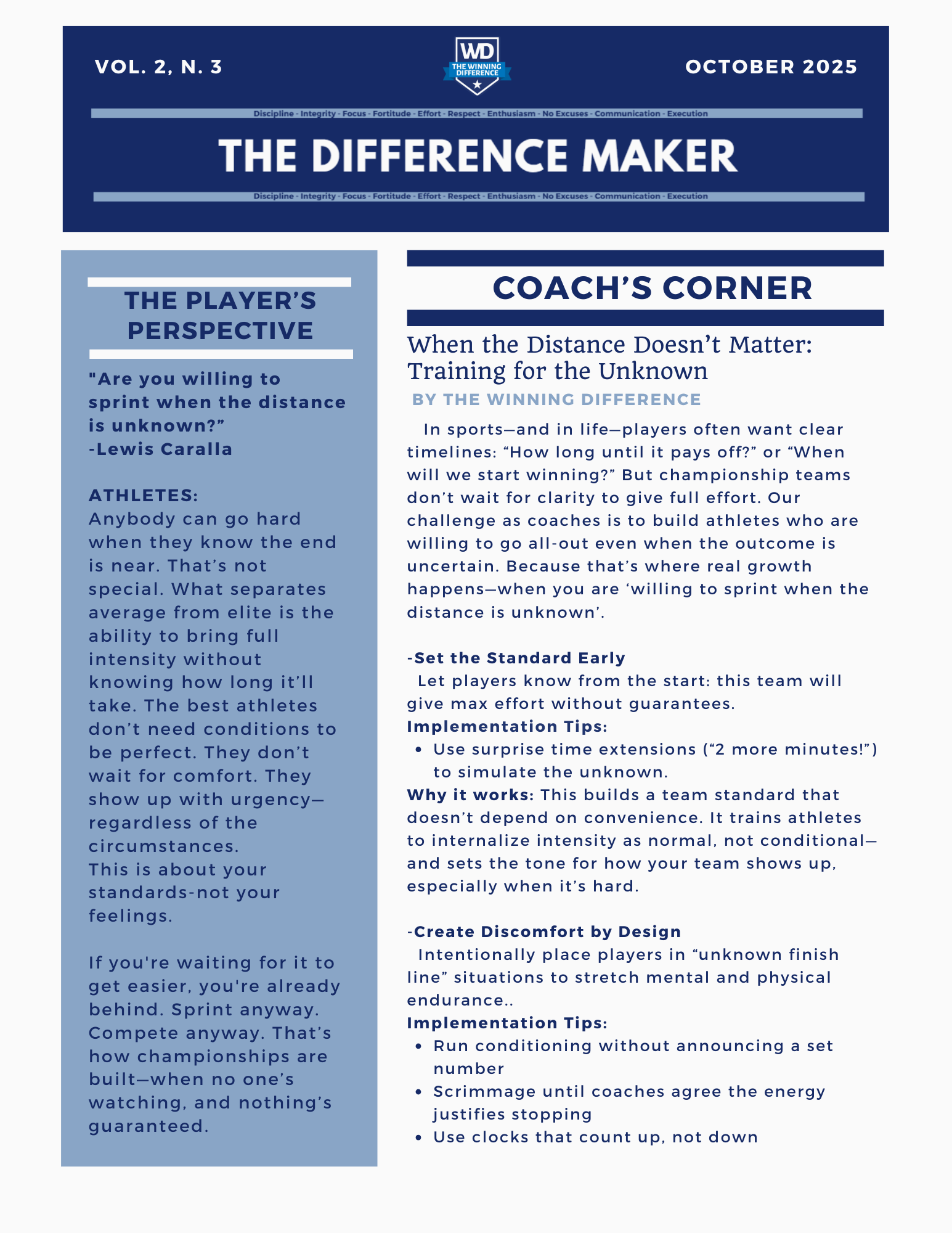 When the Distance Doesn’t Matter: Training for the Unknown