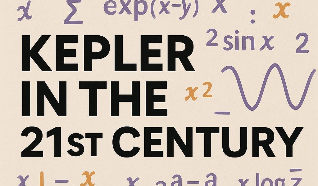 Kepler in the 21th Century: How to extract mathematical formula from ...