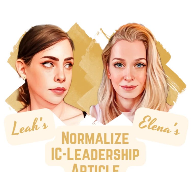 Normalize Individual contributor Leadership