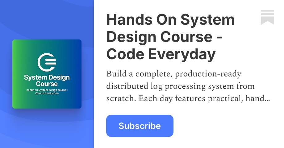 System Design Course | Substack