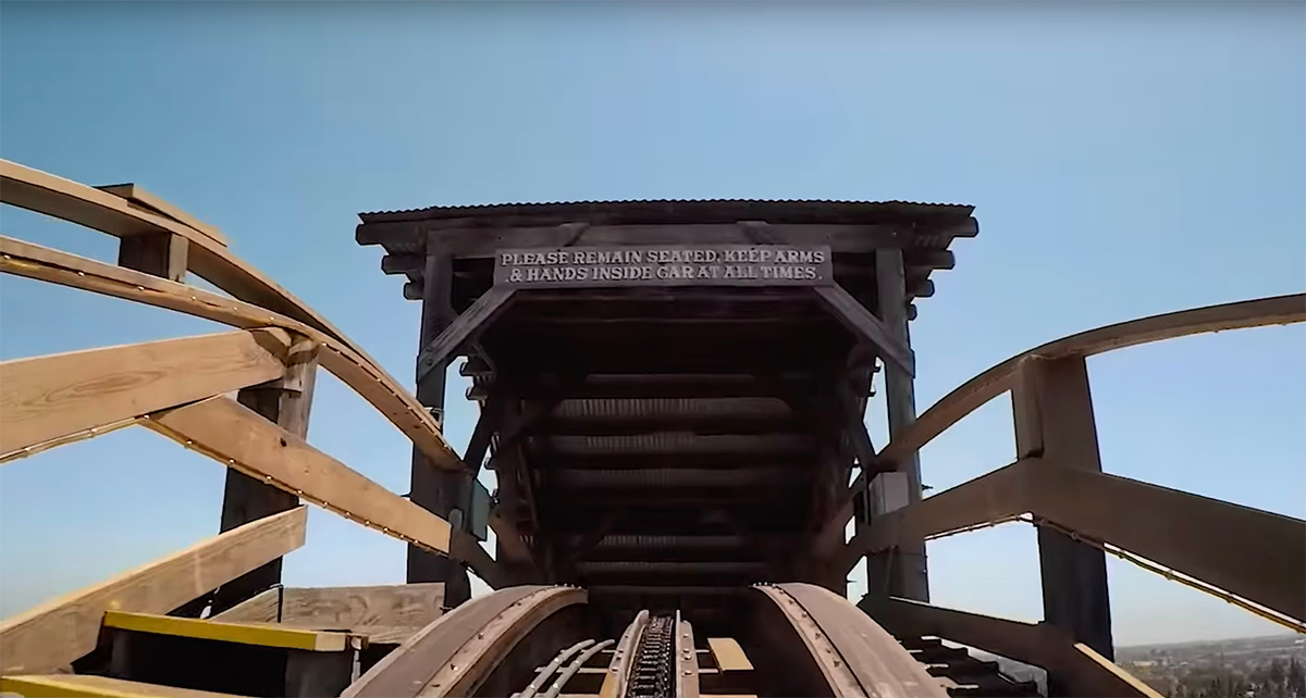 ghostrider roller coaster opened