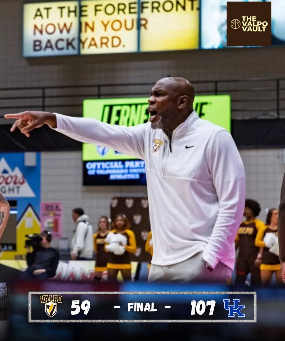 Valpo suffers early setback at Kentucky - by Alex Wassilak