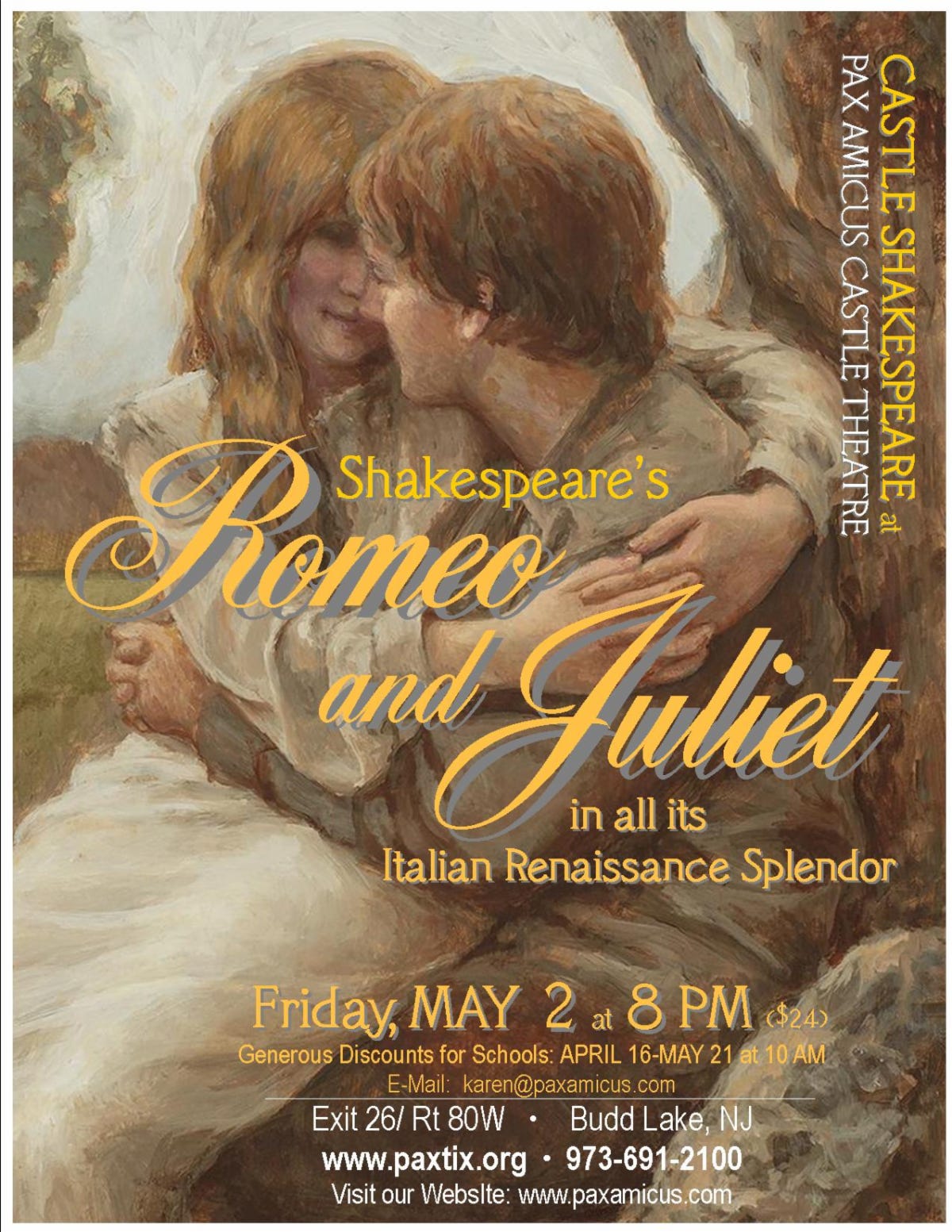 Upcoming Productions @ Pax Amicus Theatre in Budd Lake