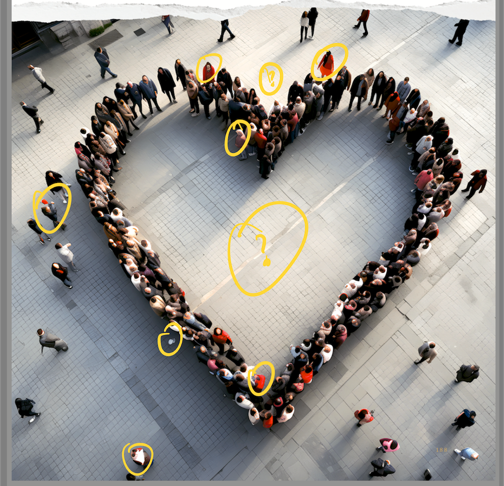 AI Heart People Image - by Dr. R Squared
