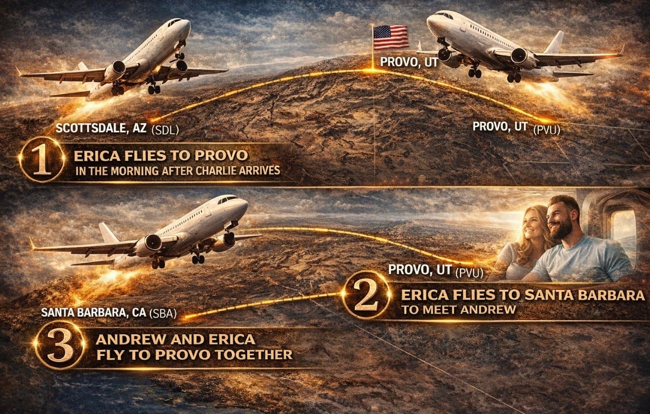 Looks Like Erika Flew With Andrew From Santa Barbara