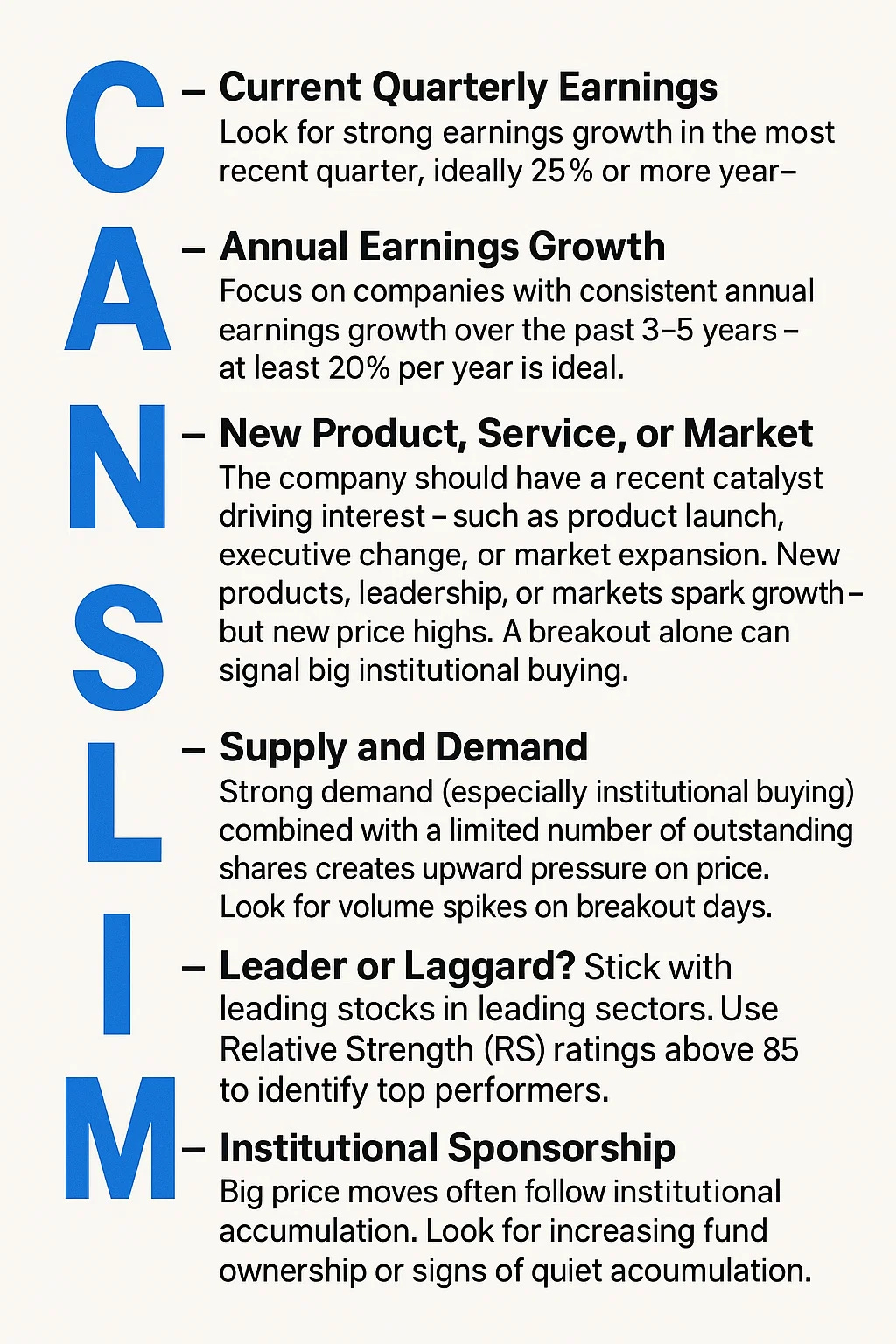 The CANSLIM Strategy: How a 7-Step System Quietly Built Some of the ...