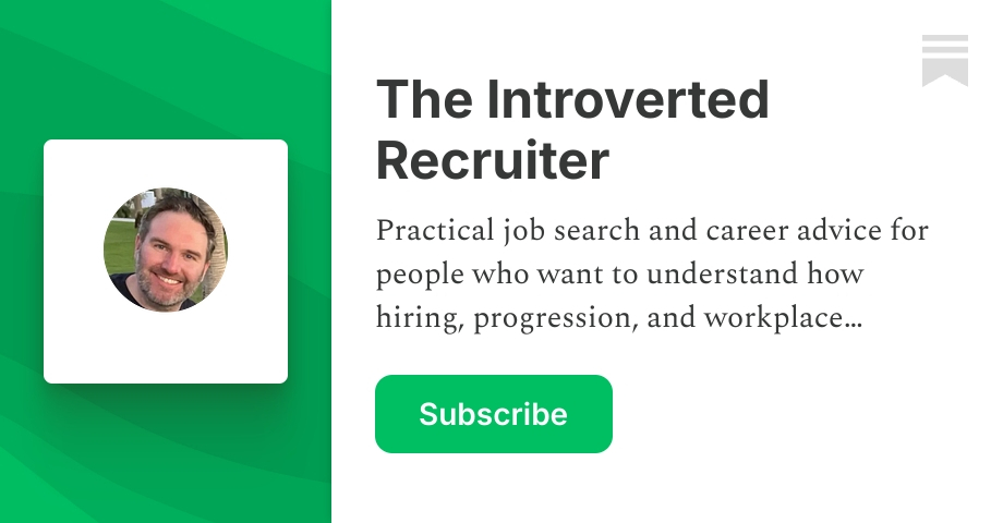 Free CV review - by Lee Harding - The Introverted Recruiter