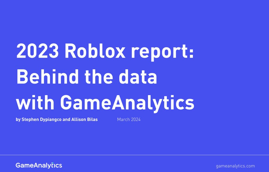 GameAnalytics: Key Roblox & Games for Roblox metrics in 2023
