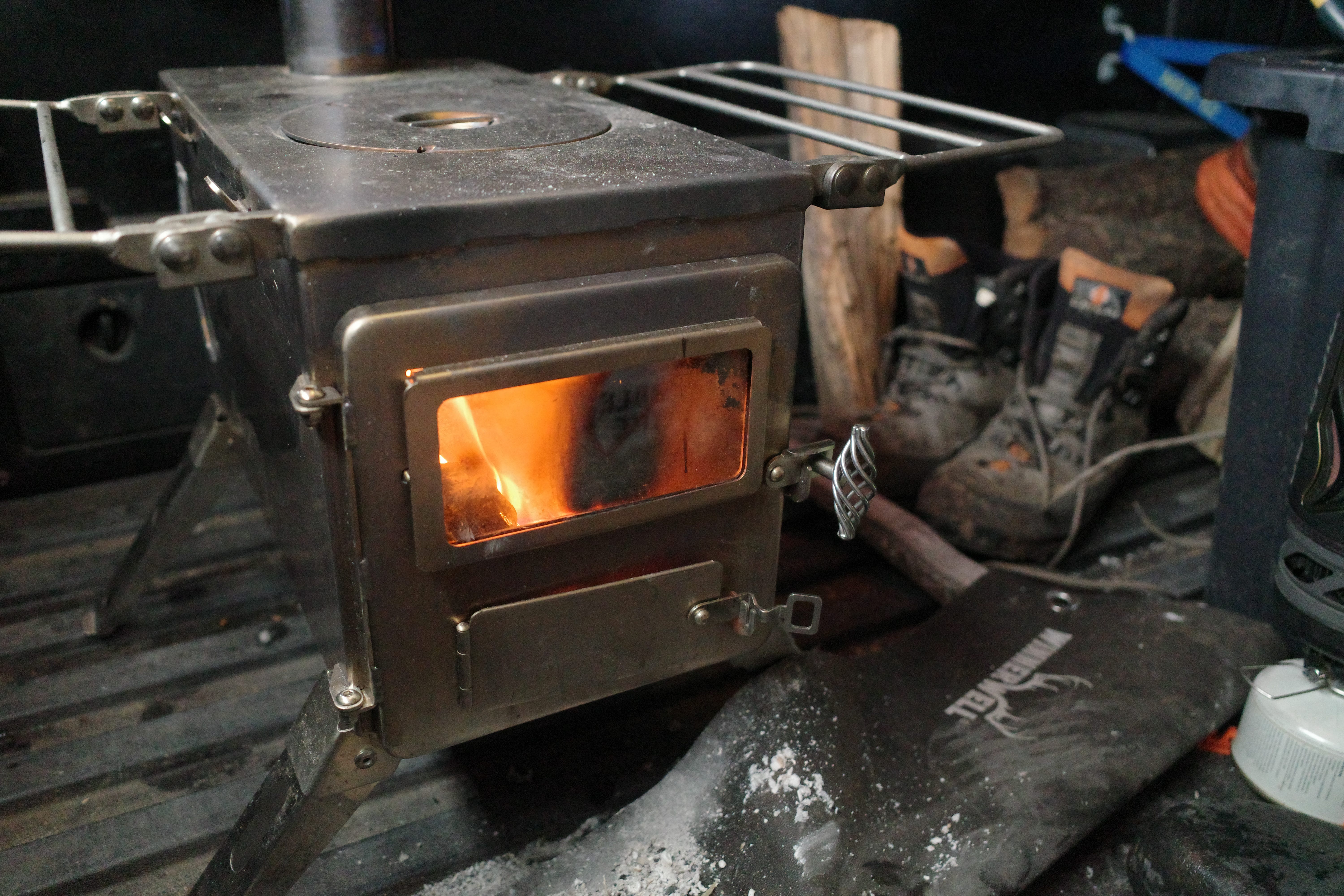 A Wood Stove in My Truck Camper - by Mike Idell