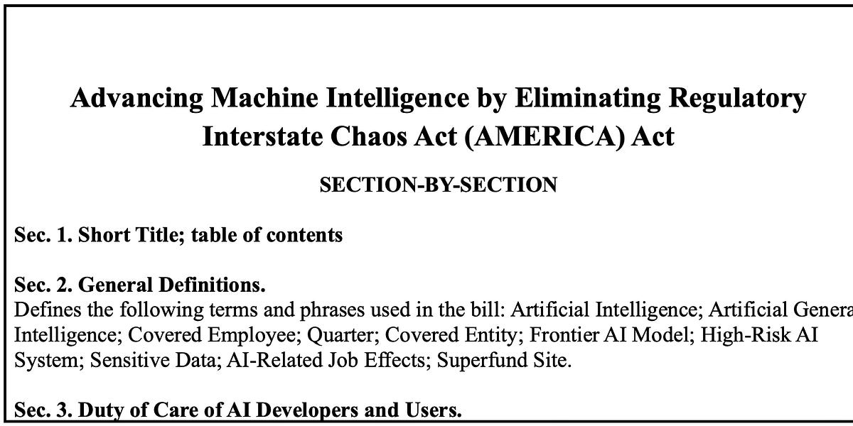 The AMERICA Act: Erecting Blast Shields Against an AI Time Bomb