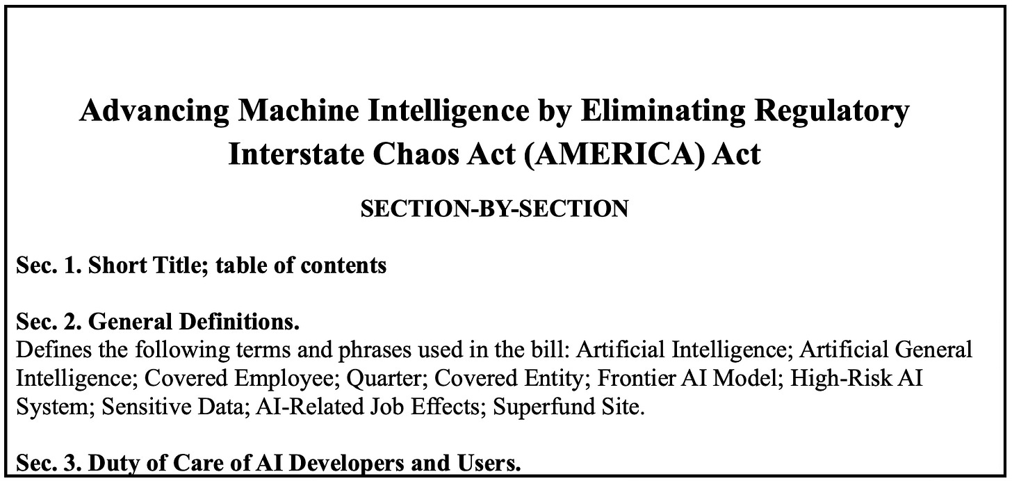 The AMERICA Act: Erecting Blast Shields Against an AI Time Bomb