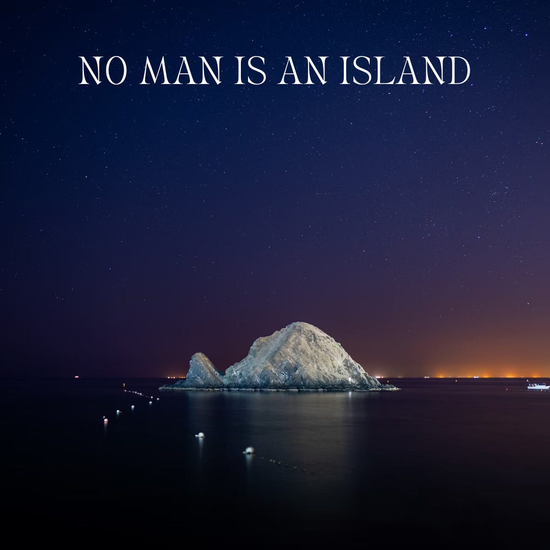 No Man Is an Island - by Tell the Bees - Telling the Bees