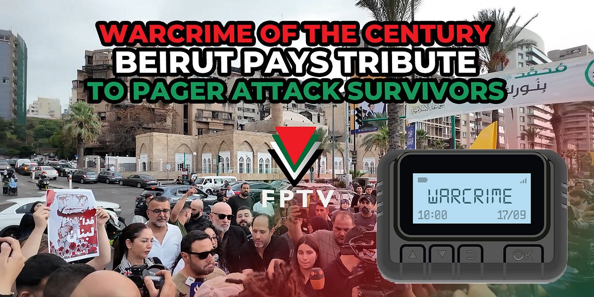 Warcrime of the Century: Beirut Pays Tribute to Pager Attack Survivors