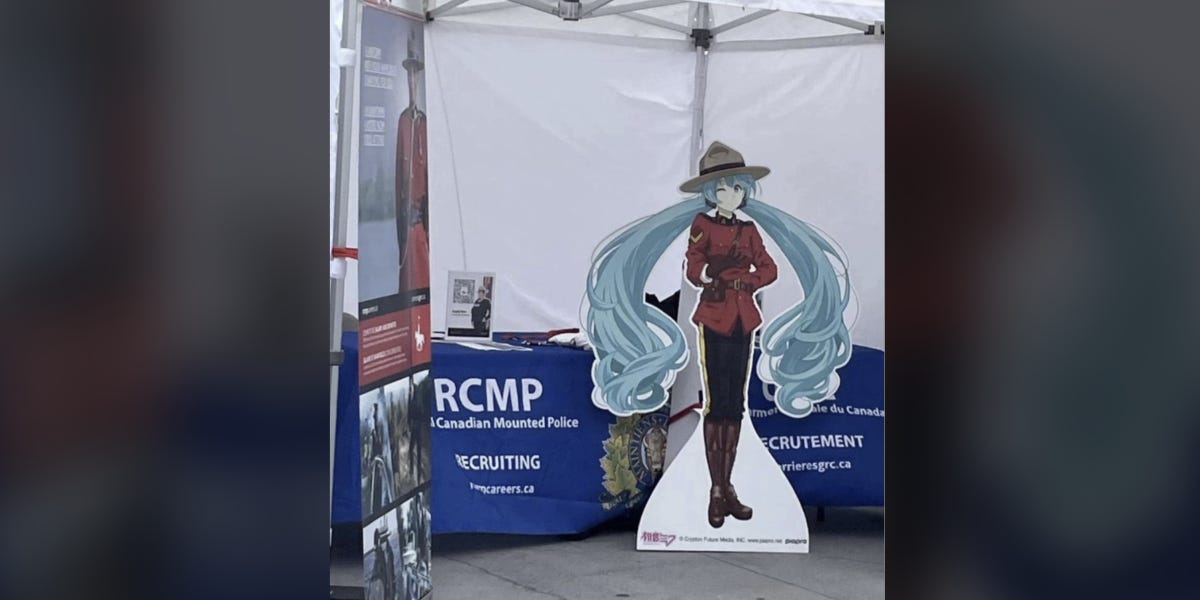 RCMP says uniformed anime girl at recruiting booth was not for recruitment