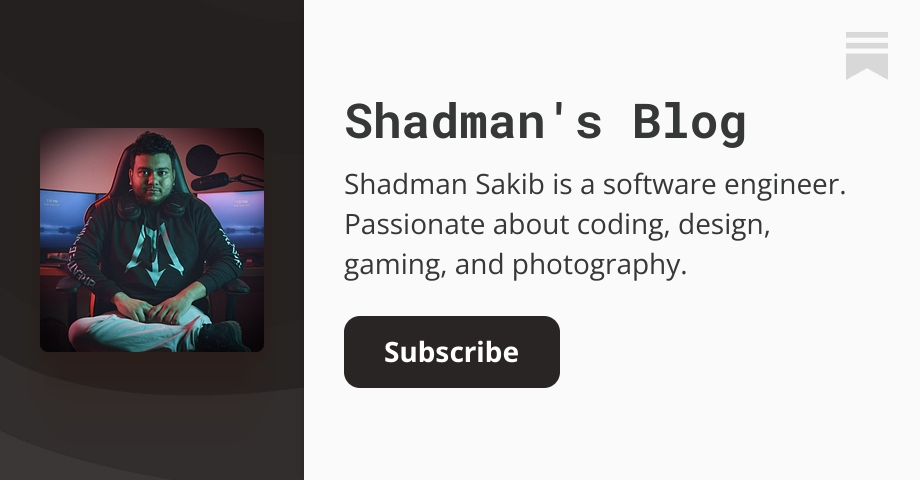 Archive - Shadman's Blog