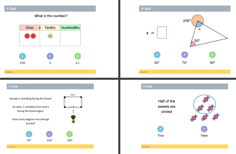 Free White Rose Maths small step quizzes for Years 2 to 9