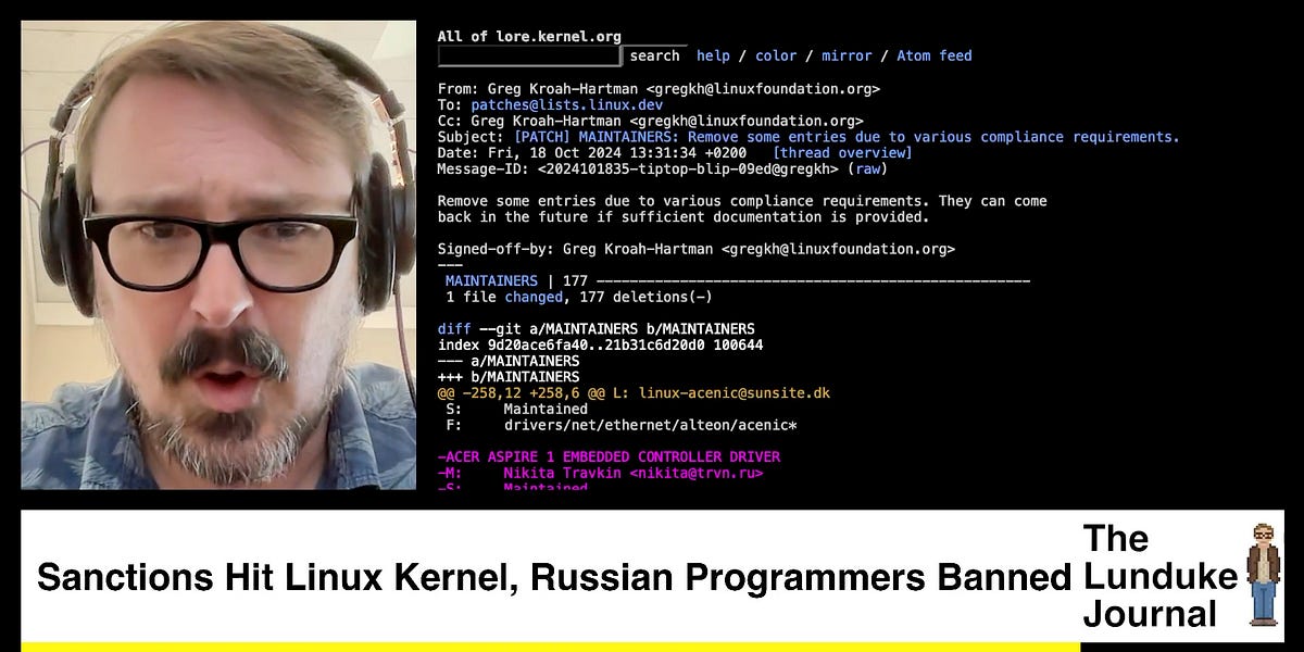 Sanctions Hit Linux Kernel, Russian Programmers Banned