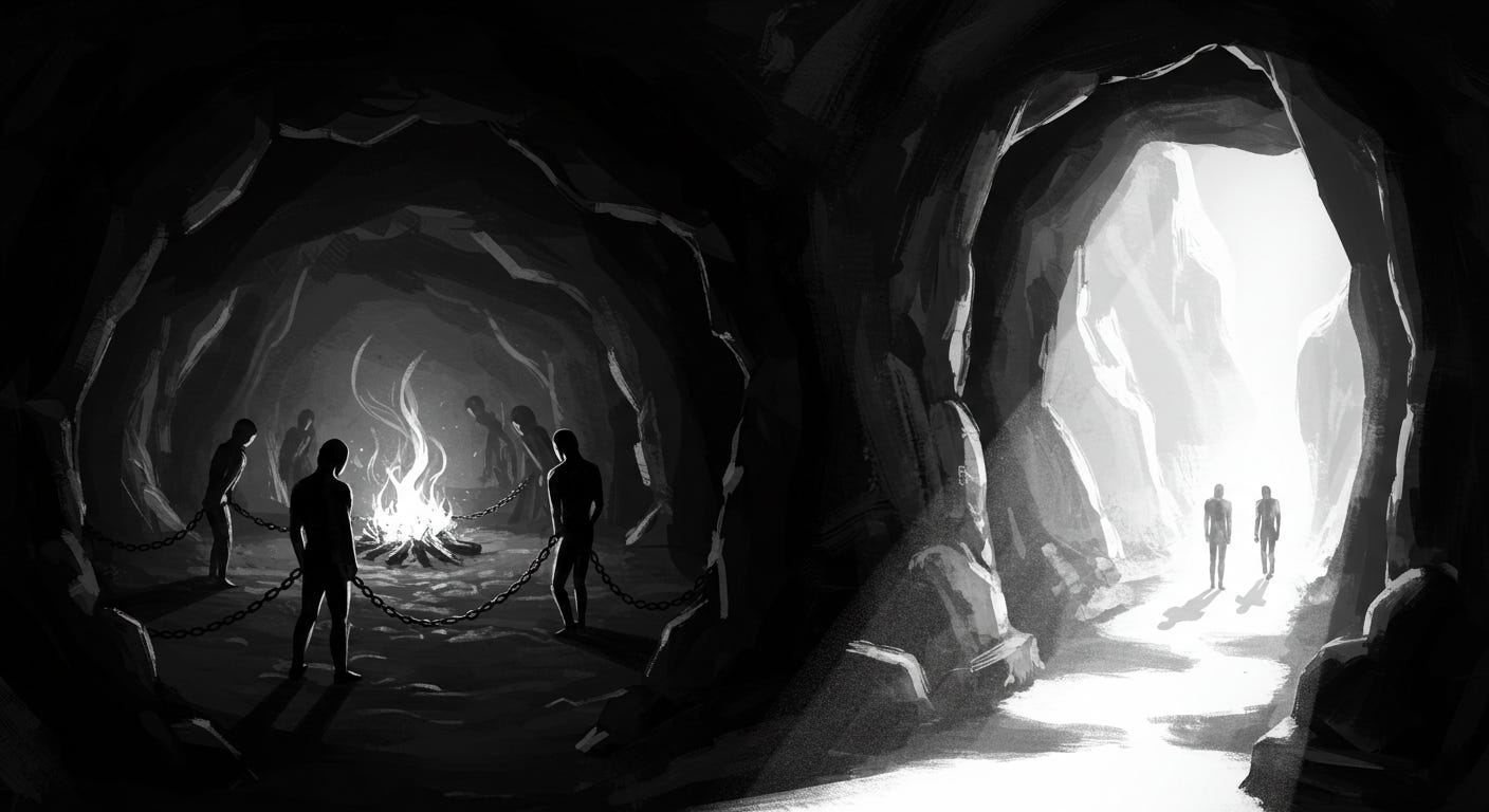 Illumination's Shadows: Deconstructing Plato's Cave and its Truths