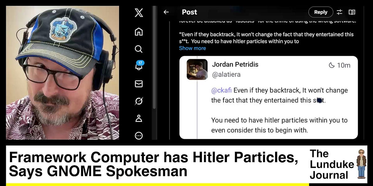 Framework Computer has Hitler Particles, Says GNOME Spokesman