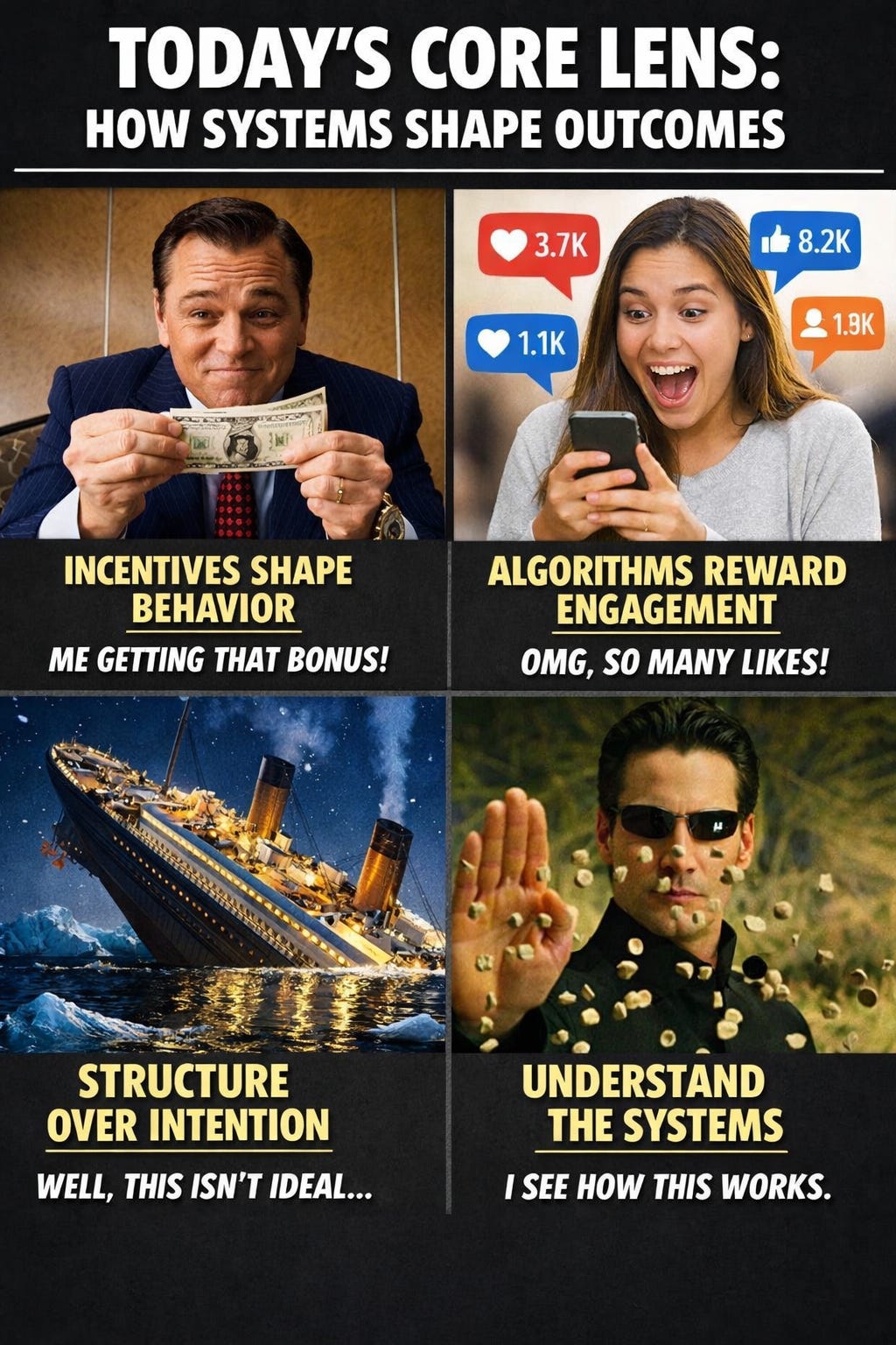 Today’s Core Lens: How Systems Shape Outcomes