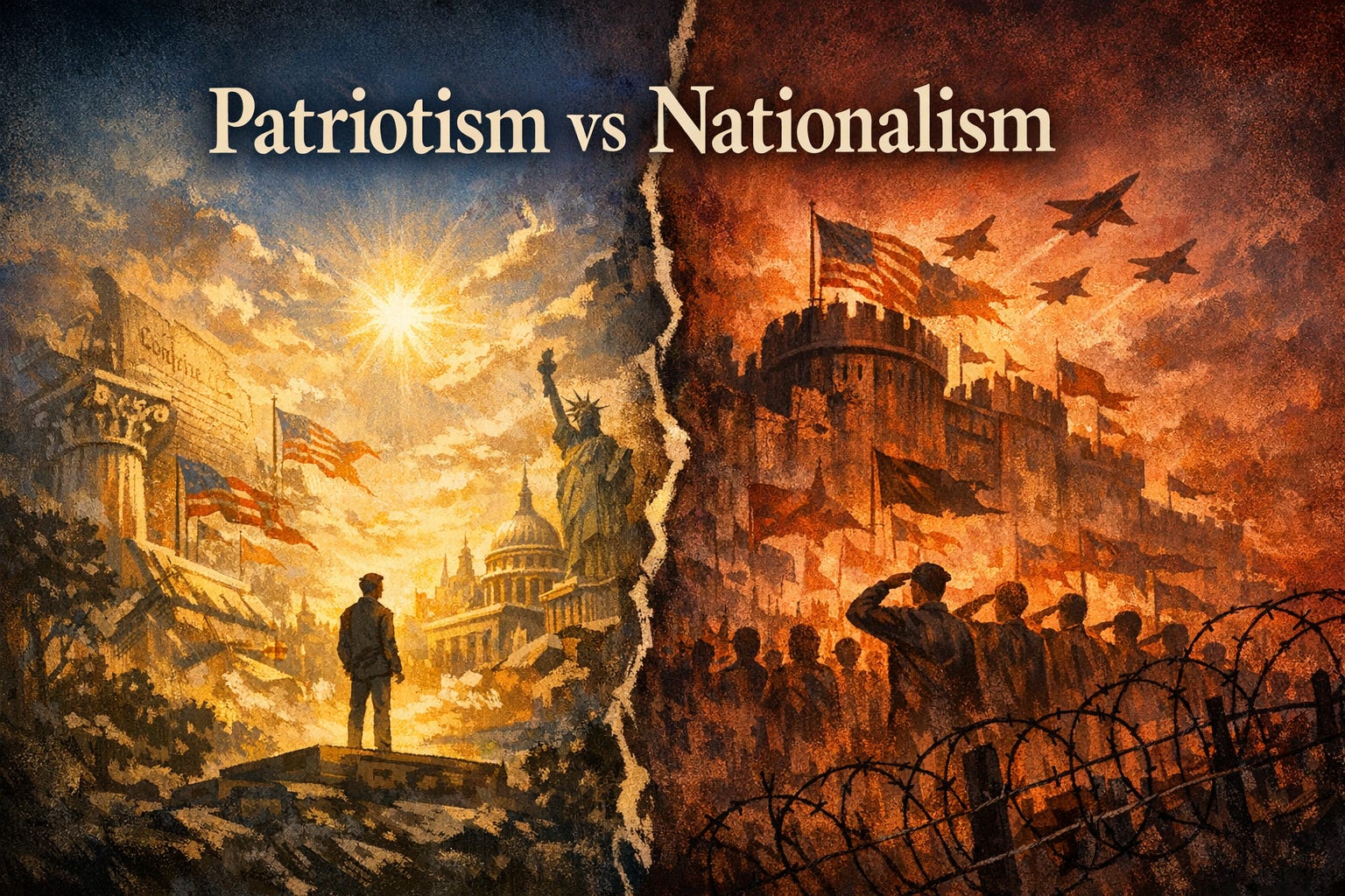 Patriotism vs Nationalism - Empathic Revolutionary
