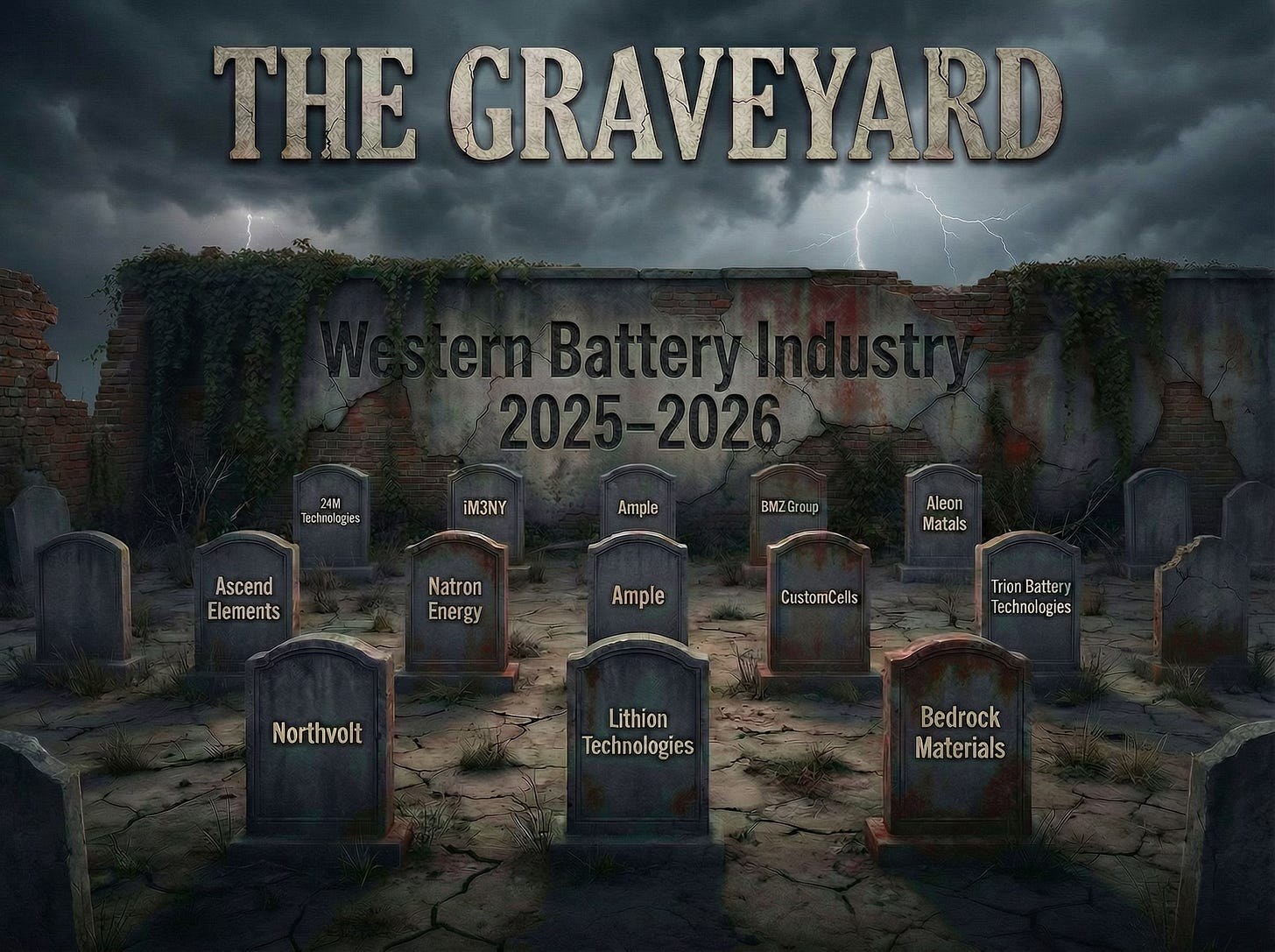 Why 14 western battery companies went under while demand kept rising
