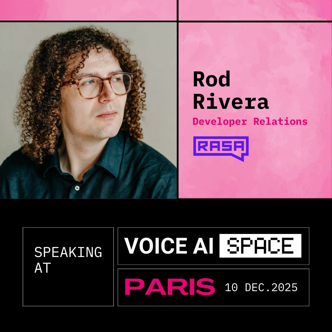 Rod Rivera (@profrodai): "Next Wednesday, I'll be in Paris for Voice AI ...