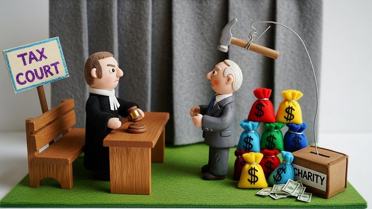 Tax Court Hammers Ex-Senator for Senate Swag and Charity Capers