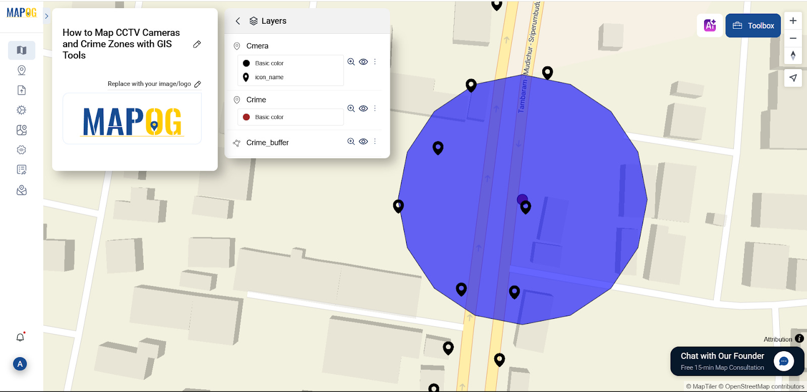 How to Map CCTV Cameras and Crime Zones with GIS Tools