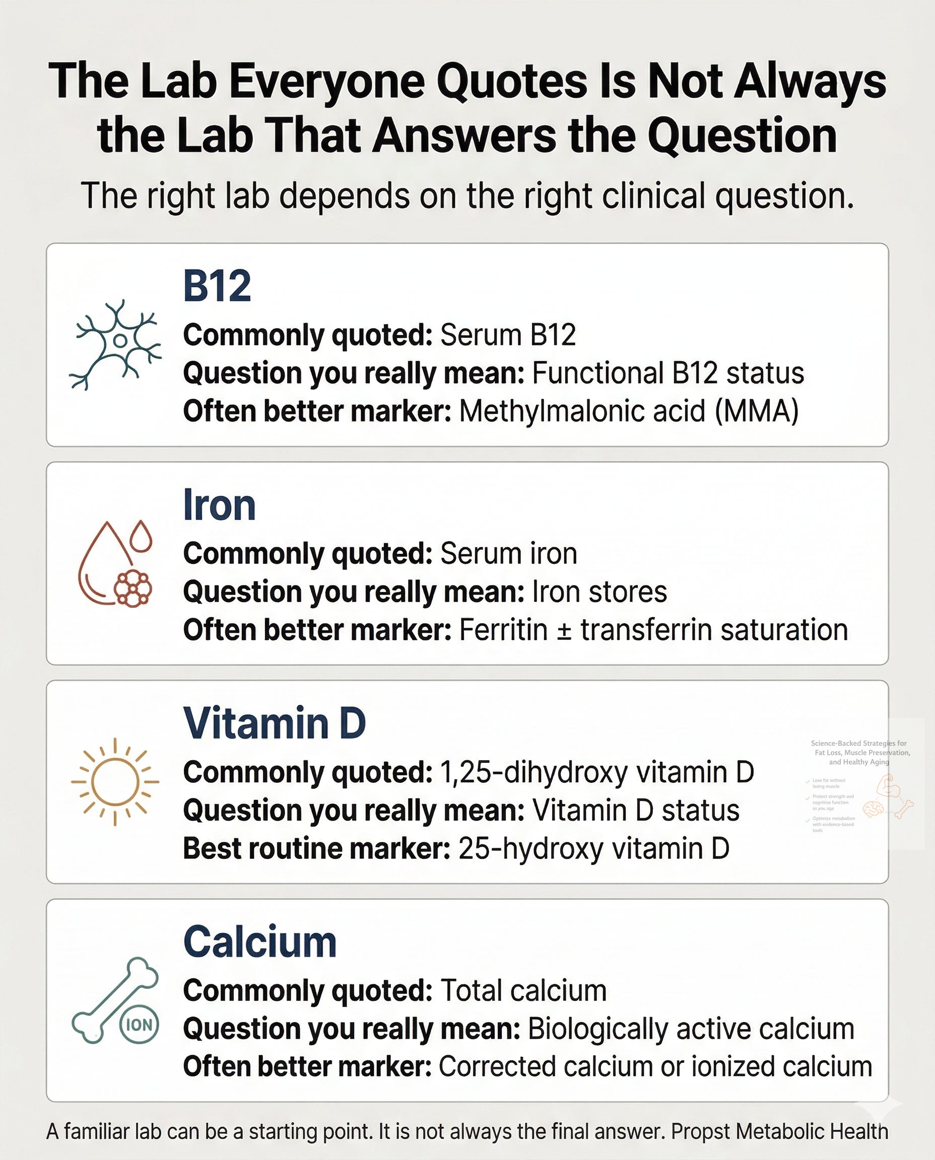The Lab Everyone Quotes Is Not Always the Lab That Answers the Question