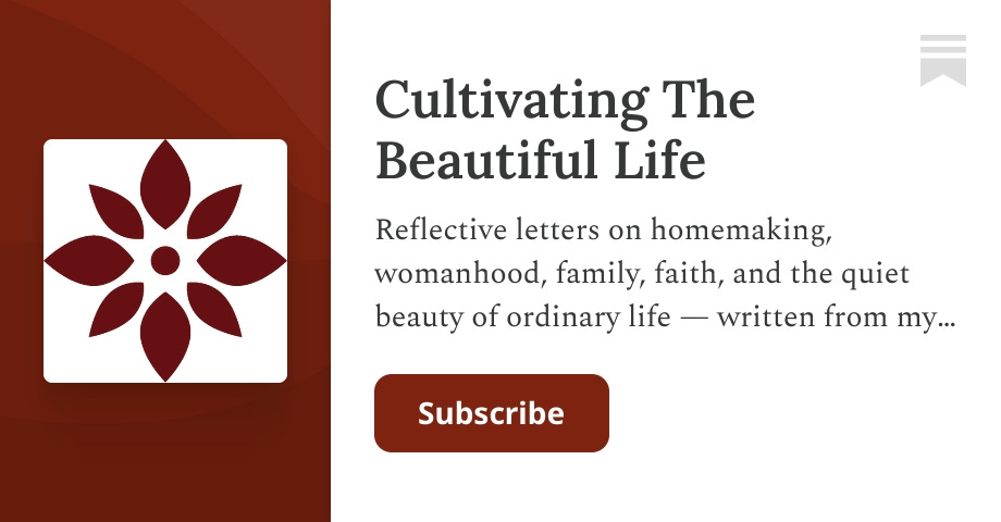 Cultivating The Beautiful Life | Shaye Elliott | Substack