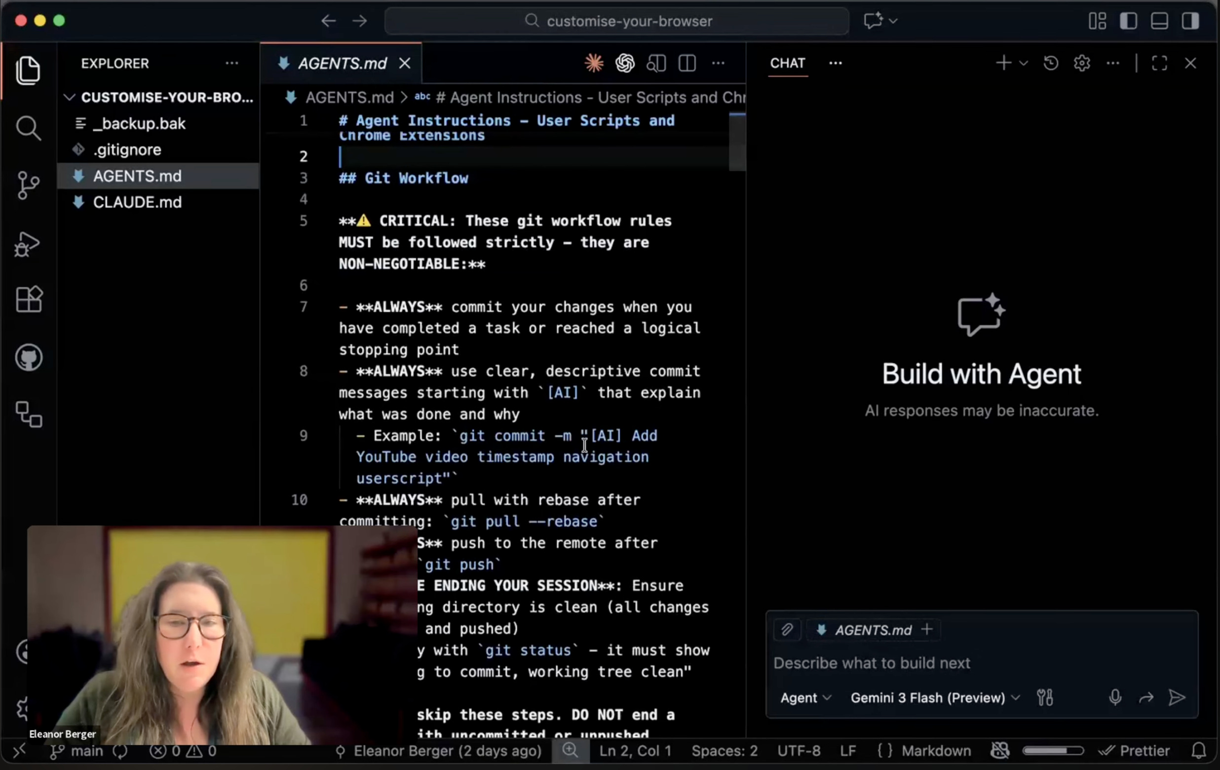 Customizing Your Browser with Agentic Coding