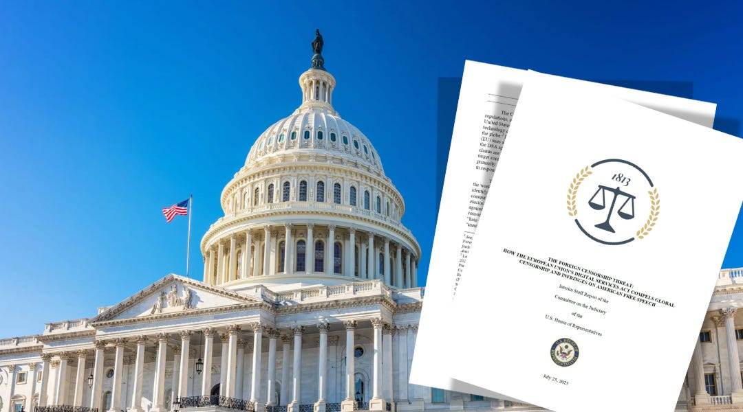 Zpráva výboru USA: Evropská komise tajně prosazovala globální cenzuru