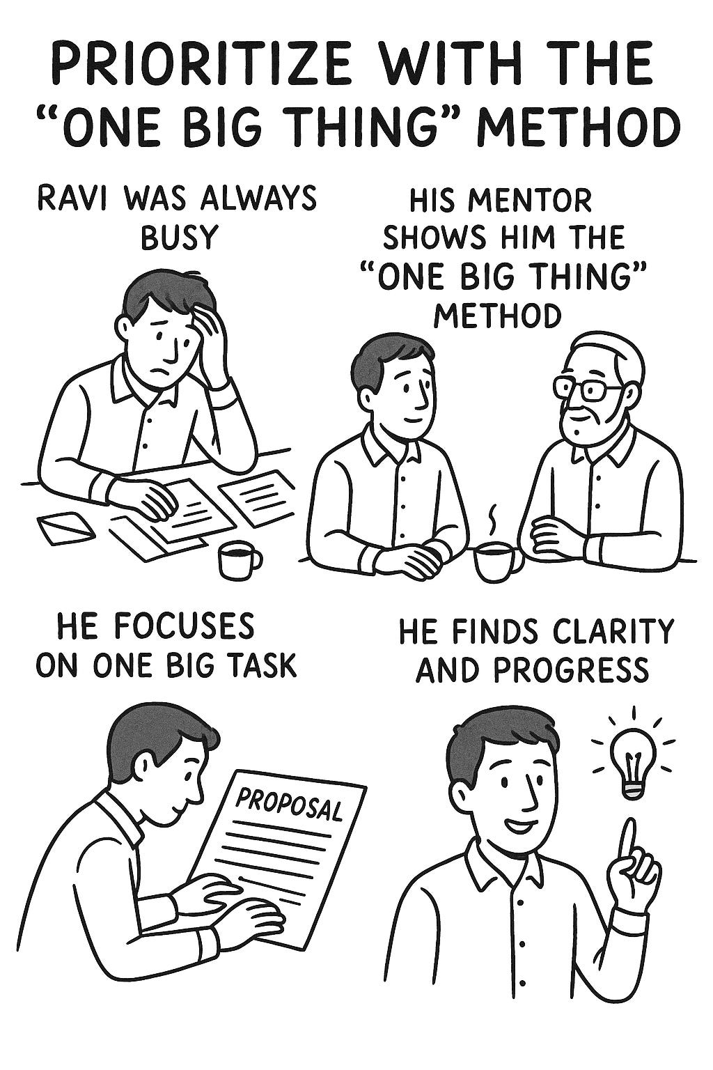 Prioritize with the “One Big Thing” Method
