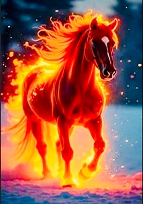 SheHermit ️🪔 (@shehermit): "Fire Horse🔥🐎 Shake off the heavy dust of ...